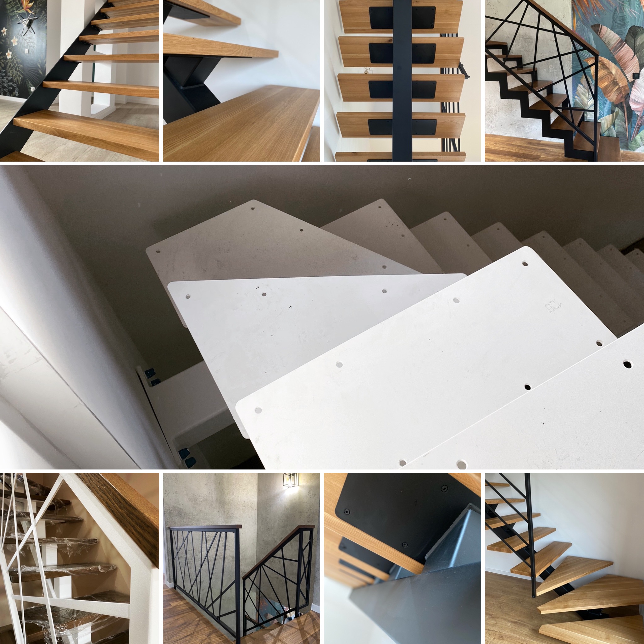 - Stal i Drewno | Schody LOFT stalowe metalowe dębowe wewnętrzne